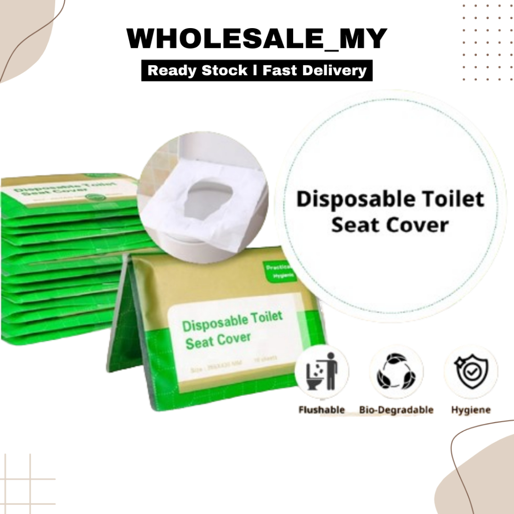 Flushable Disposable Toilet Seat Cover l One Time Toilet Bowl Pad l ...