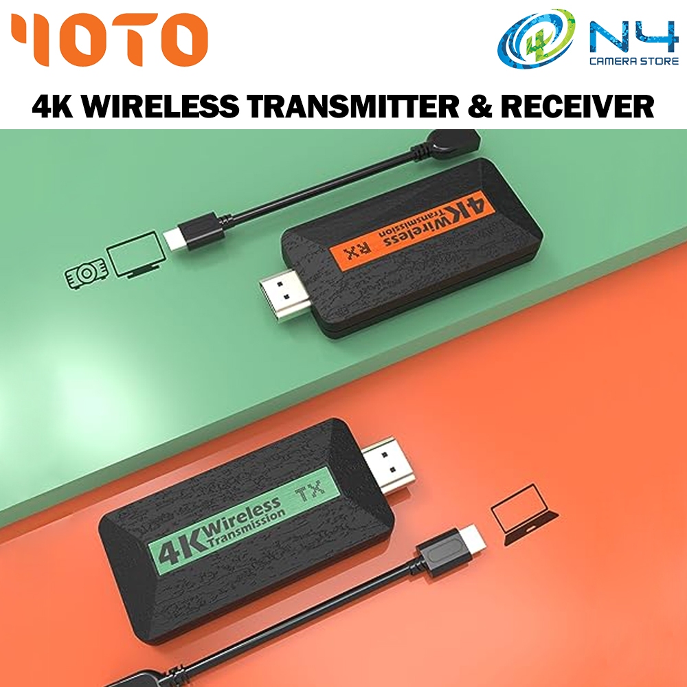 FOTO Wireless HDMI Transmitter and Receiver 4K,4K Wireless HDMI ...