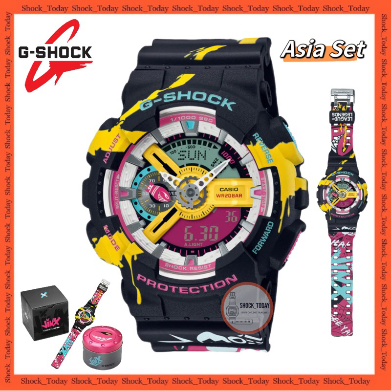 100% ORIGINAL Casio G-Shock x League Of Legends GA110LL-1A / GA-110LL ...