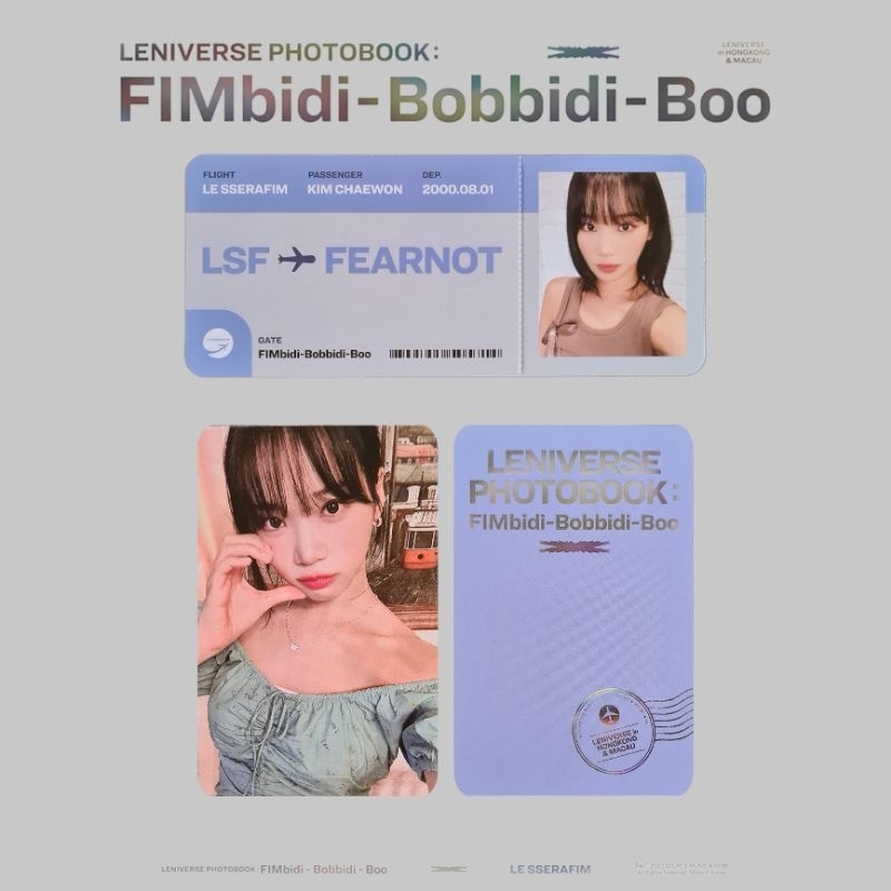 LE SSERAFIM LENIVERSE FIMbidi-Bobbidi-Boo PHOTOBOOK MEMBER SET | Shopee Malaysia
