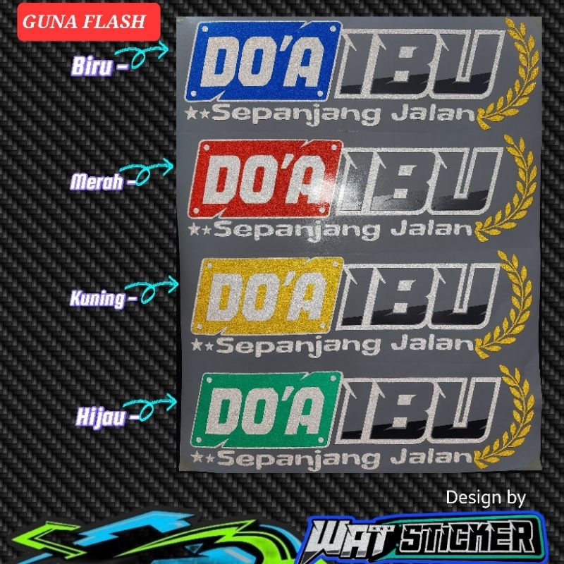 Sticker Doa Ibu Sepanjang Jalan | Shopee Malaysia