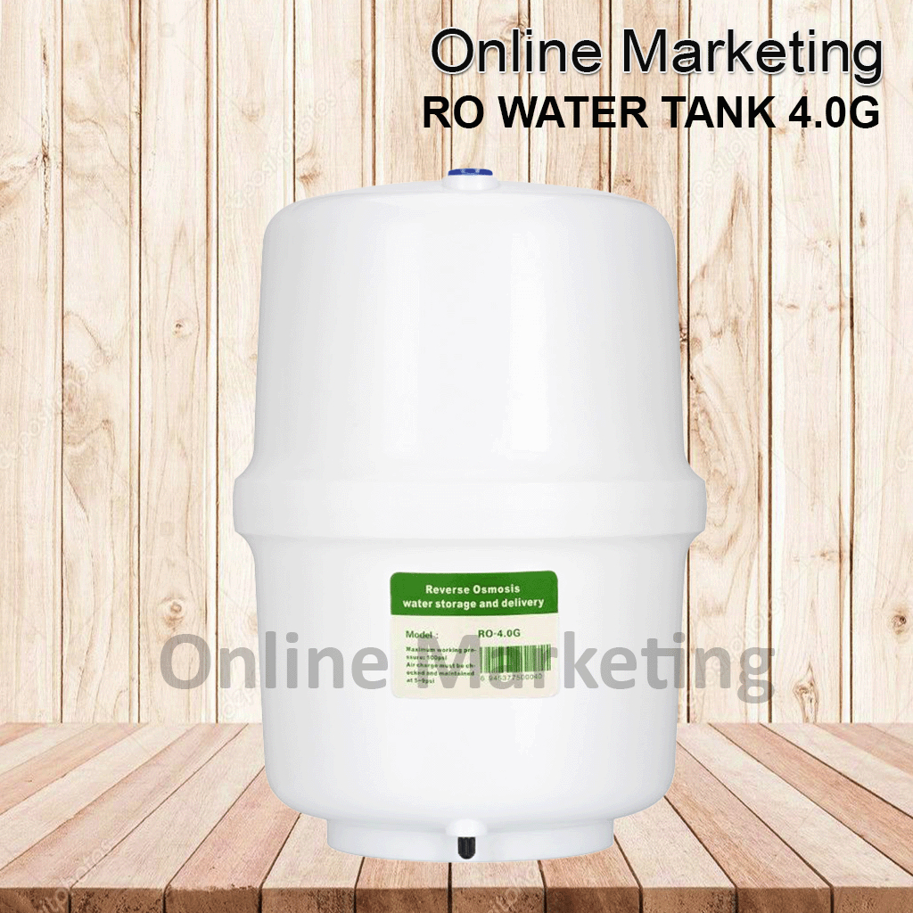 RO Water Pressure Storage Plastic Tank 4 Gallon Reverse Osmosis ...