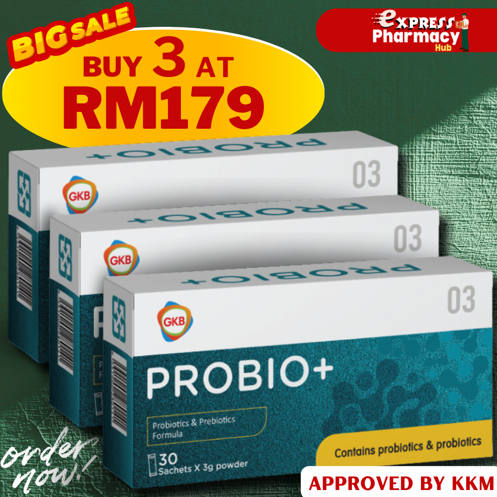 [PHARMACY STOCK!! 100% ORIGINAL] [READY STOCK] GKB Probio+ (Probiotics & Prebiotics Formula) 3g ...