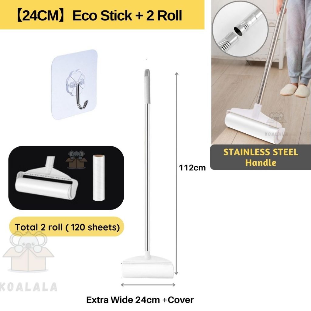 Sticky Lint Roller Detachable Dust Hair Pet Fur Remover Bulu Roller ...