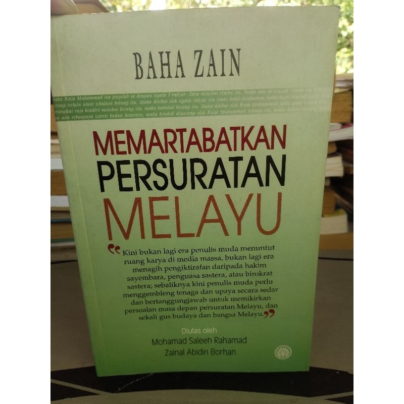 Buku MEMERTABATKAN PERSURATAN MELAYU ( BAHA ZAIN ) | Shopee Malaysia