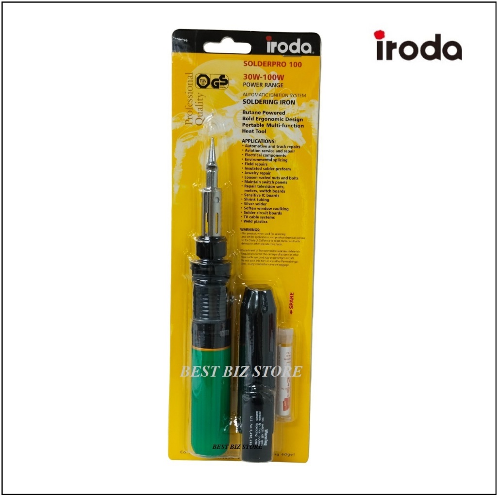 IRODA SOLDERPRO 100 Economic Butane Soldering Iron 30W~100W(Taiwan ...