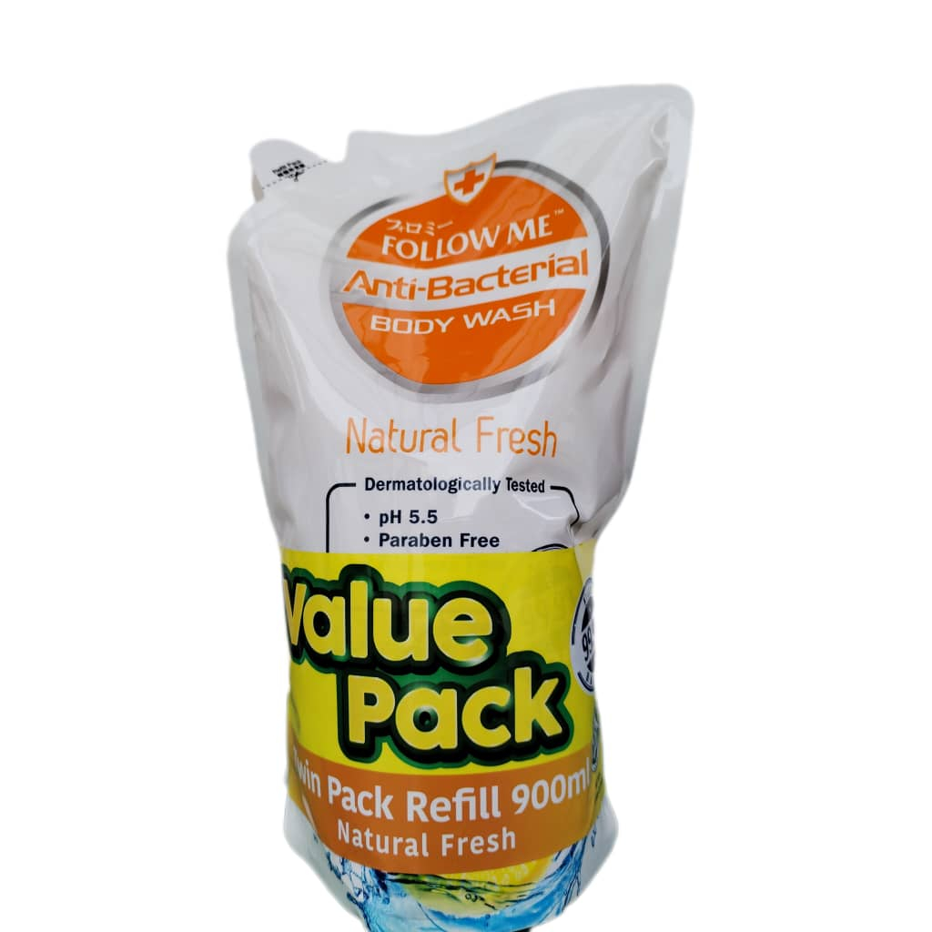 Follow Me Body Wash Natural Fresh 900ml x 2 (Value Pack) | Shopee Malaysia