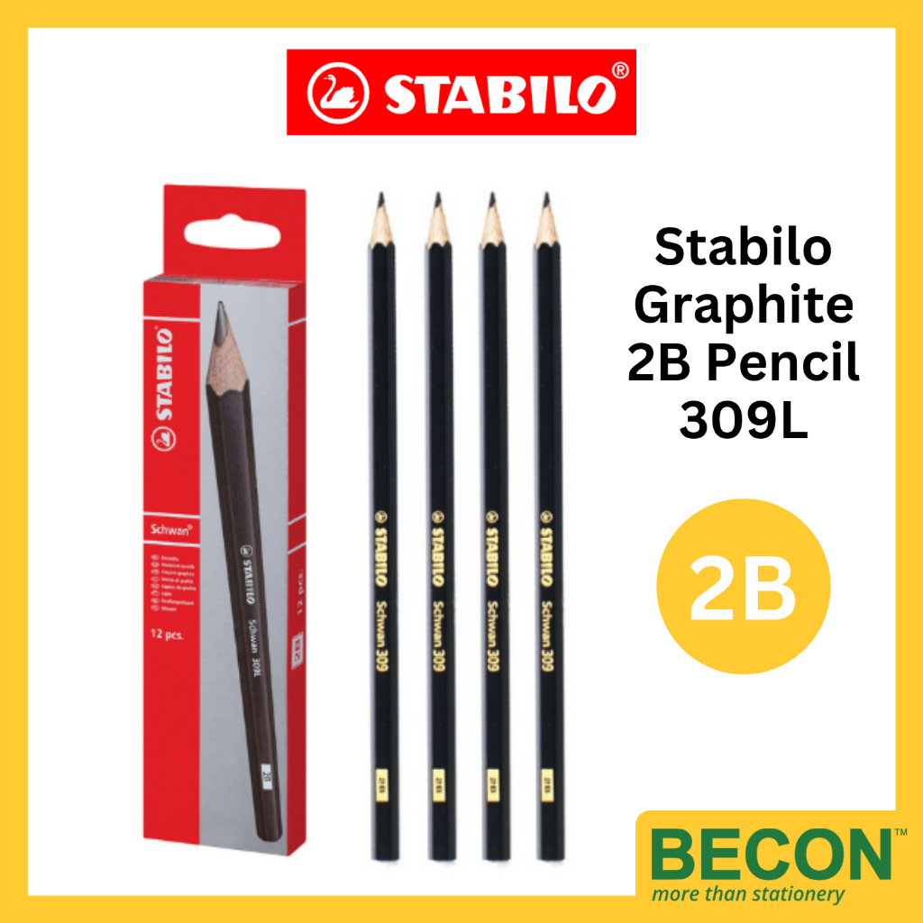 Stabilo Graphite 2B Pencil [309L/2B] 12pcs | Shopee Malaysia