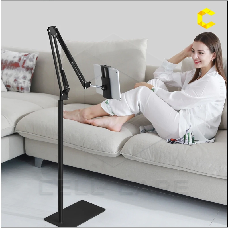 XO Universal Rotating Metal Floor Cantilever Mobile Phone / Tablet Bracket Stand C137 With 135CM ...