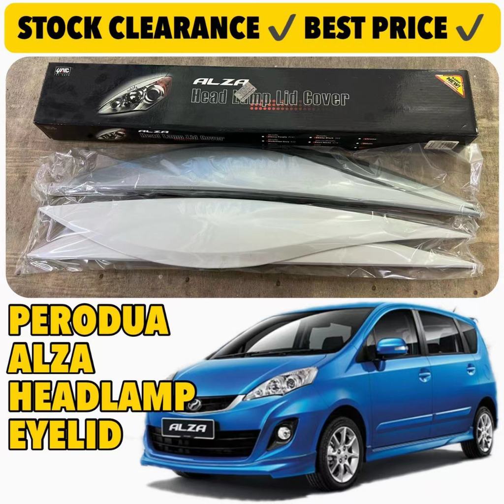 Perodua Alza Headlamp Head Lamp Eye Lid Cover Eyebrow Eyelid Lip ...