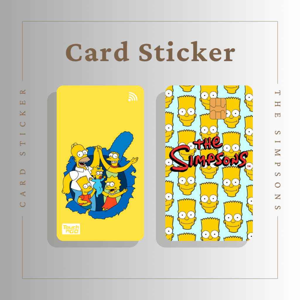 SIMPSONS CARD STICKER - TNG CARD / NFC CARD / ATM CARD / ACCESS CARD ...