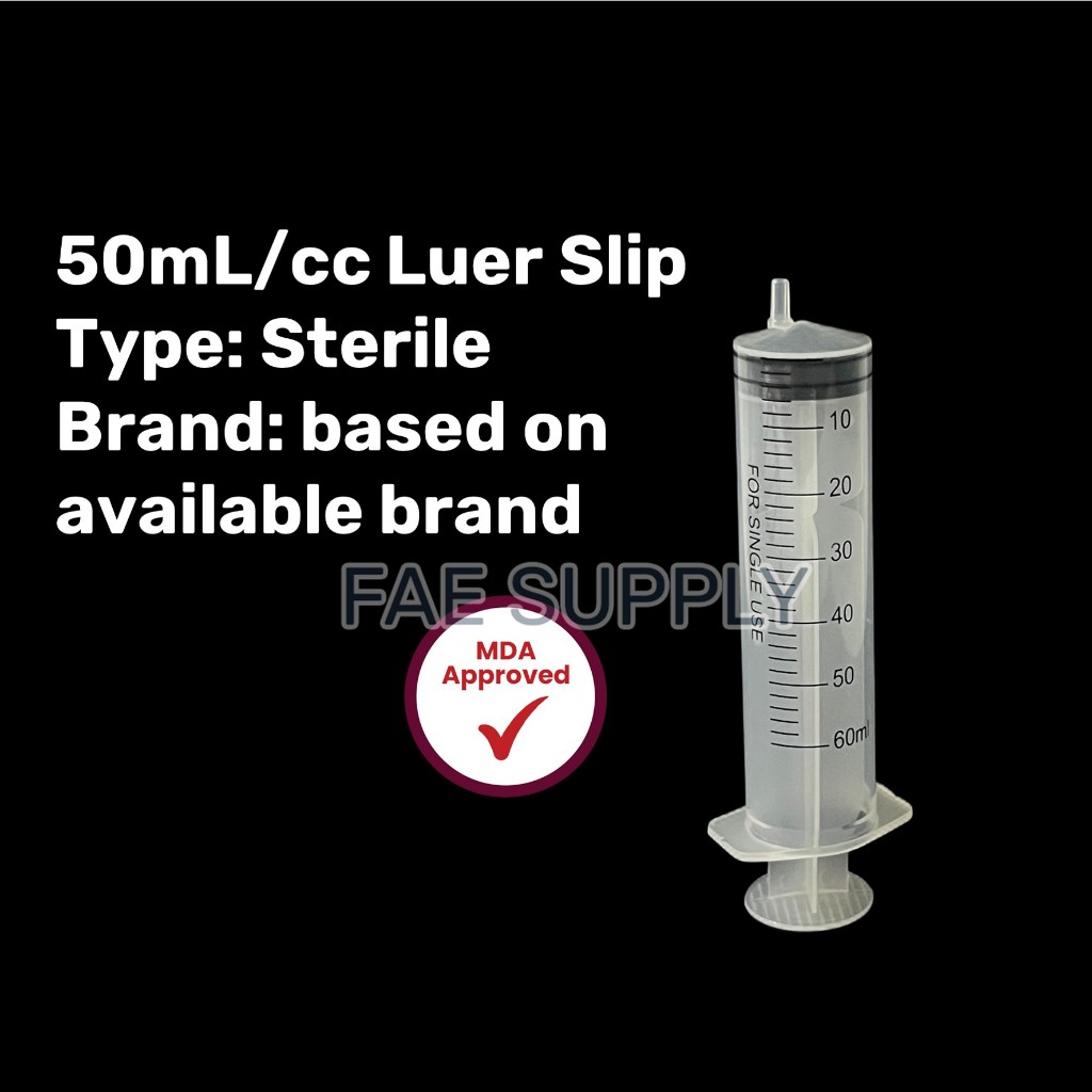 Syringe Picagari Luer Lock Luer slip MDA 1/3/5/10/20/50 mL/CC | Shopee Malaysia