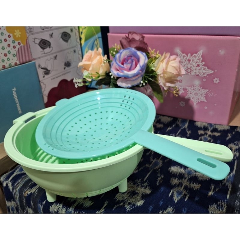 Tupperware Double Colander | Shopee Malaysia
