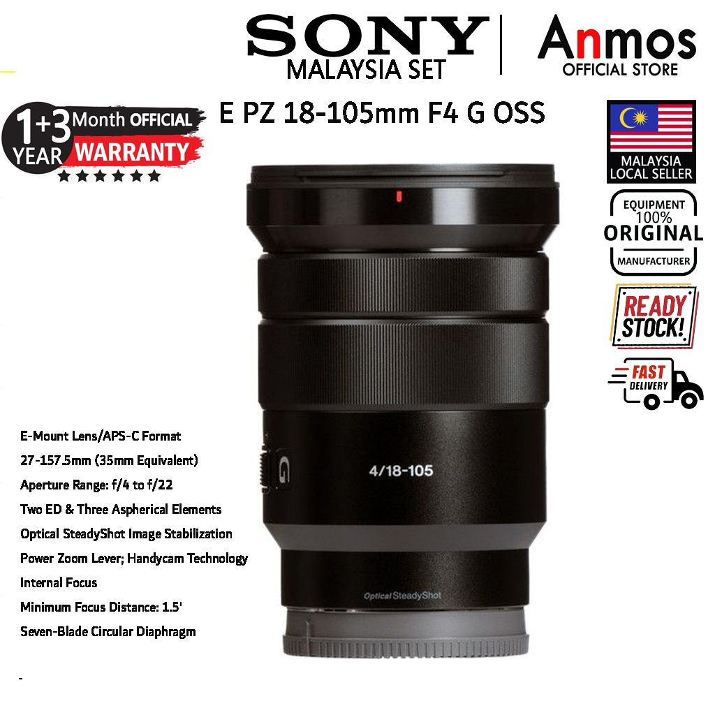 SONY E PZ 18-105mm f4 G OSS original (Sony MALAYSIA OFFICIAL 1 YEAR ...