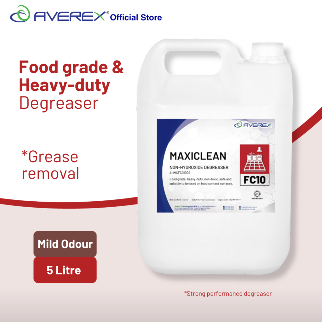 AVEREX Food Grade Non-Hydroxide Degreaser (Maxiclean FC10) | Shopee ...