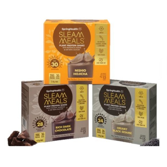 (+FREE GIFT) SPRINGHEALTH SLEAM MEALS PLANT PROTEIN SHAKE 40G X 15'S ...