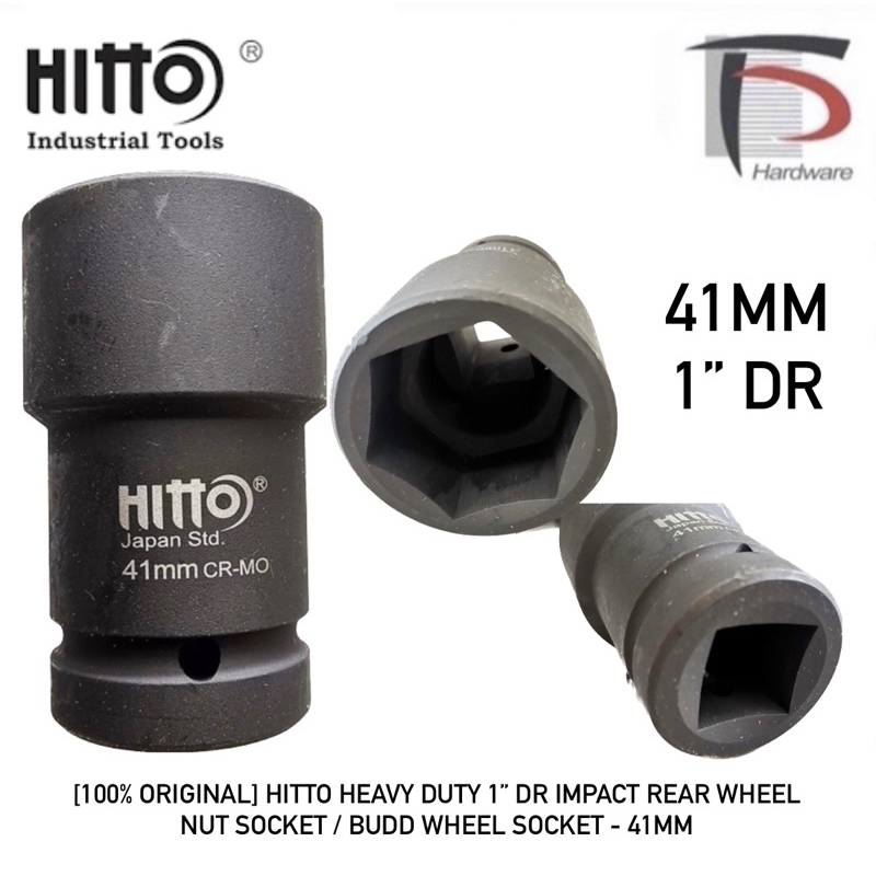 [100% ORIGINAL] HITTO HEAVY DUTY 1” DR IMPACT REAR WHEEL NUT SOCKET ...