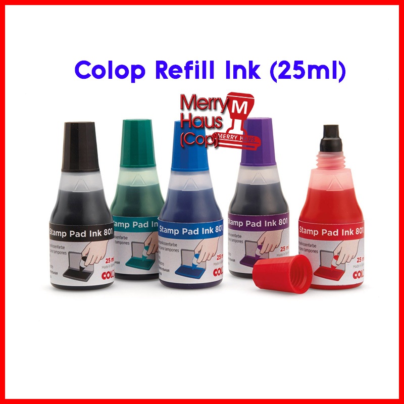 SAME DAY POS * Rubber Stamp * COLOP Premium Stamp Pad Ink | COLOP 801 ...