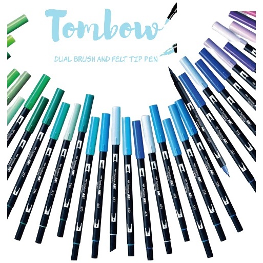 TOMBOW ABT DUAL BRUSH PEN (BLUE SHADE SERIES) | Shopee Malaysia