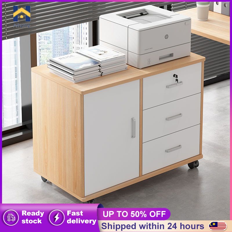 AH Office File cabinet Move Drawer Cabinet Woodiness Locked Storage ...