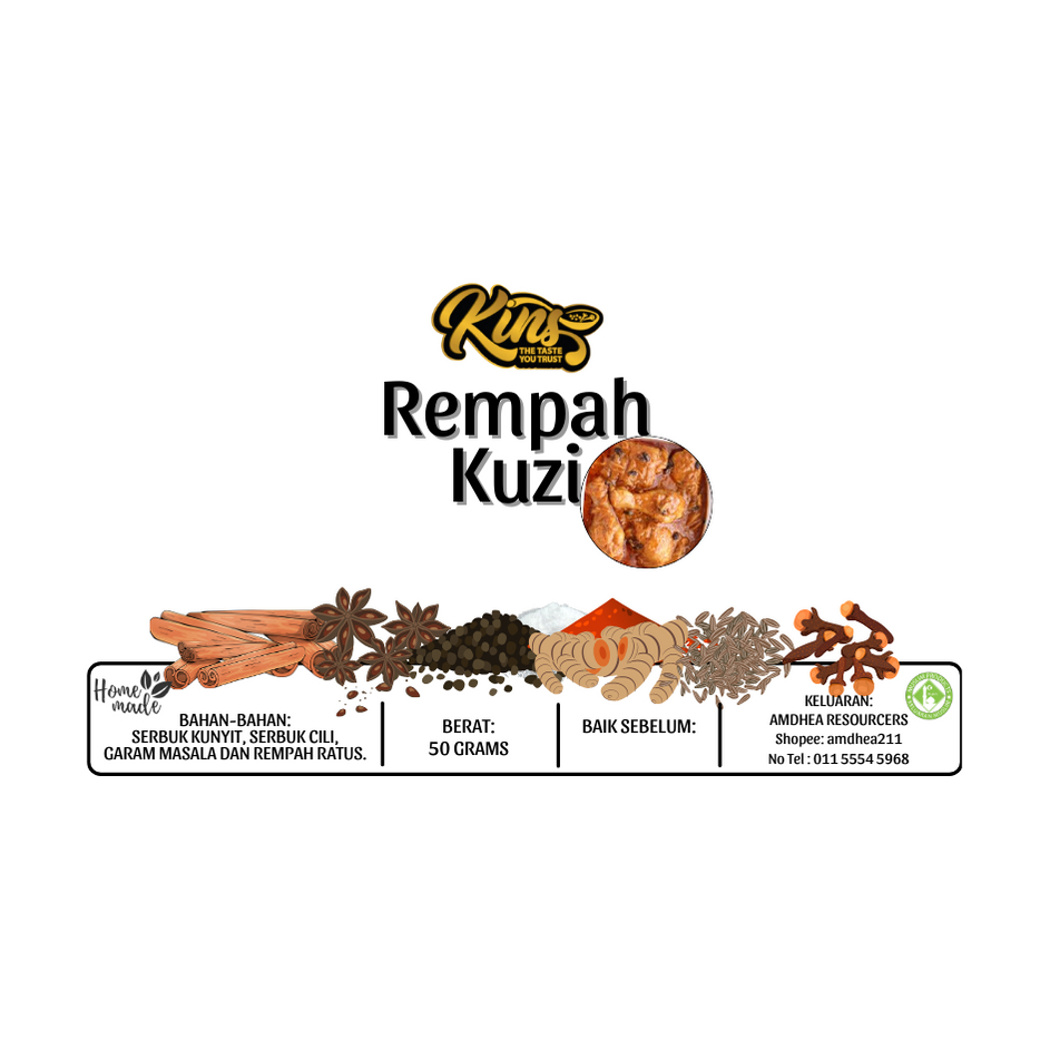 PEK MINI REMPAH MASAKAN KUZI HALAL MUSLIM | Shopee Malaysia