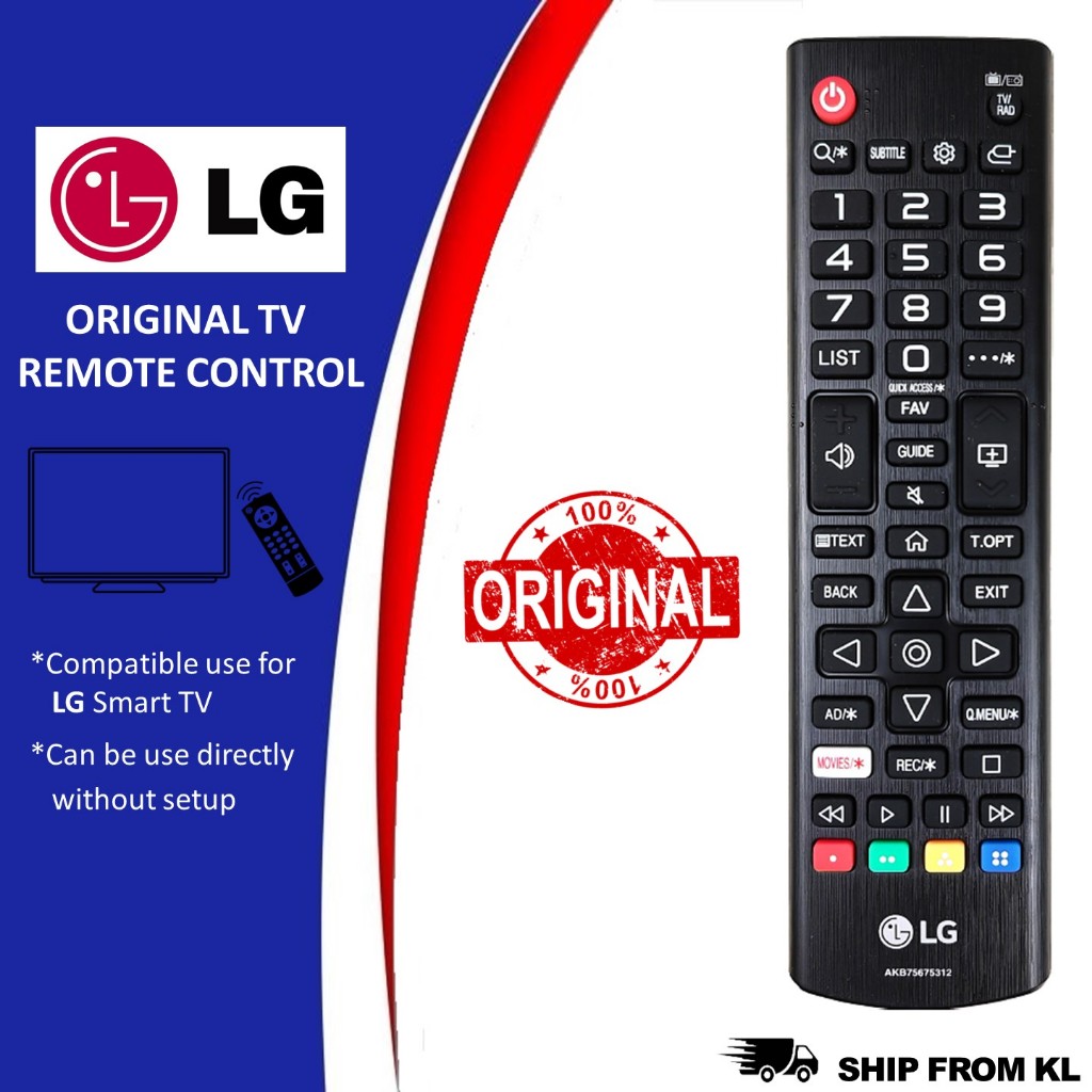 ***ORIGINAL*** LG LED LCD TV Remote Control (AKB74915304/AKB75675312-NEW MODEL) | Shopee Malaysia