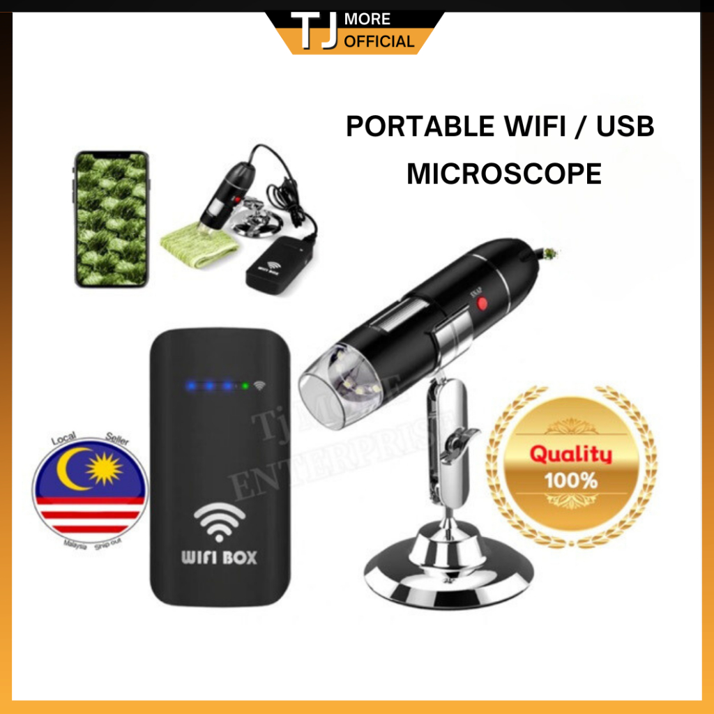 Portable Mini Microscope Wifi USB Wireless Iphone Android Scalp Skin ...