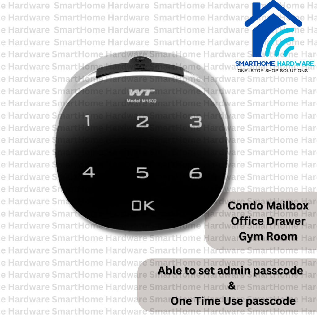 SmartHome Hardware Touch Screen Digital Mailbox/Lock Master Password ...