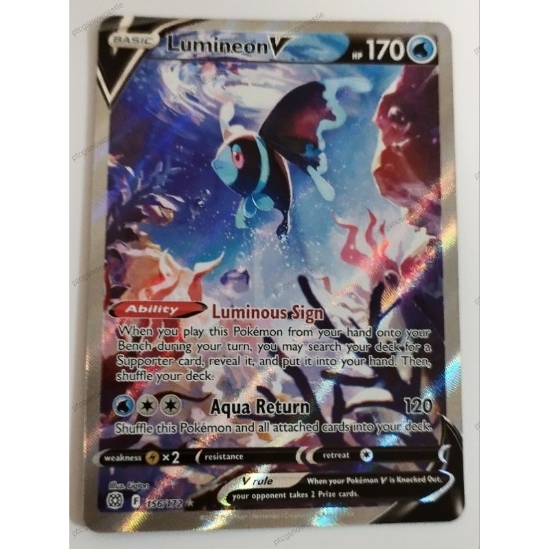PTCG Lumineon V 156/172 - Alternate Art Ultra Rare(Ready Stock) | Shopee Malaysia