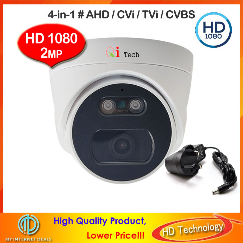 Qi Tech CCTV IR Dome 2MP 5MP HD 1080P 2560P Color Camera - Day & Night ...