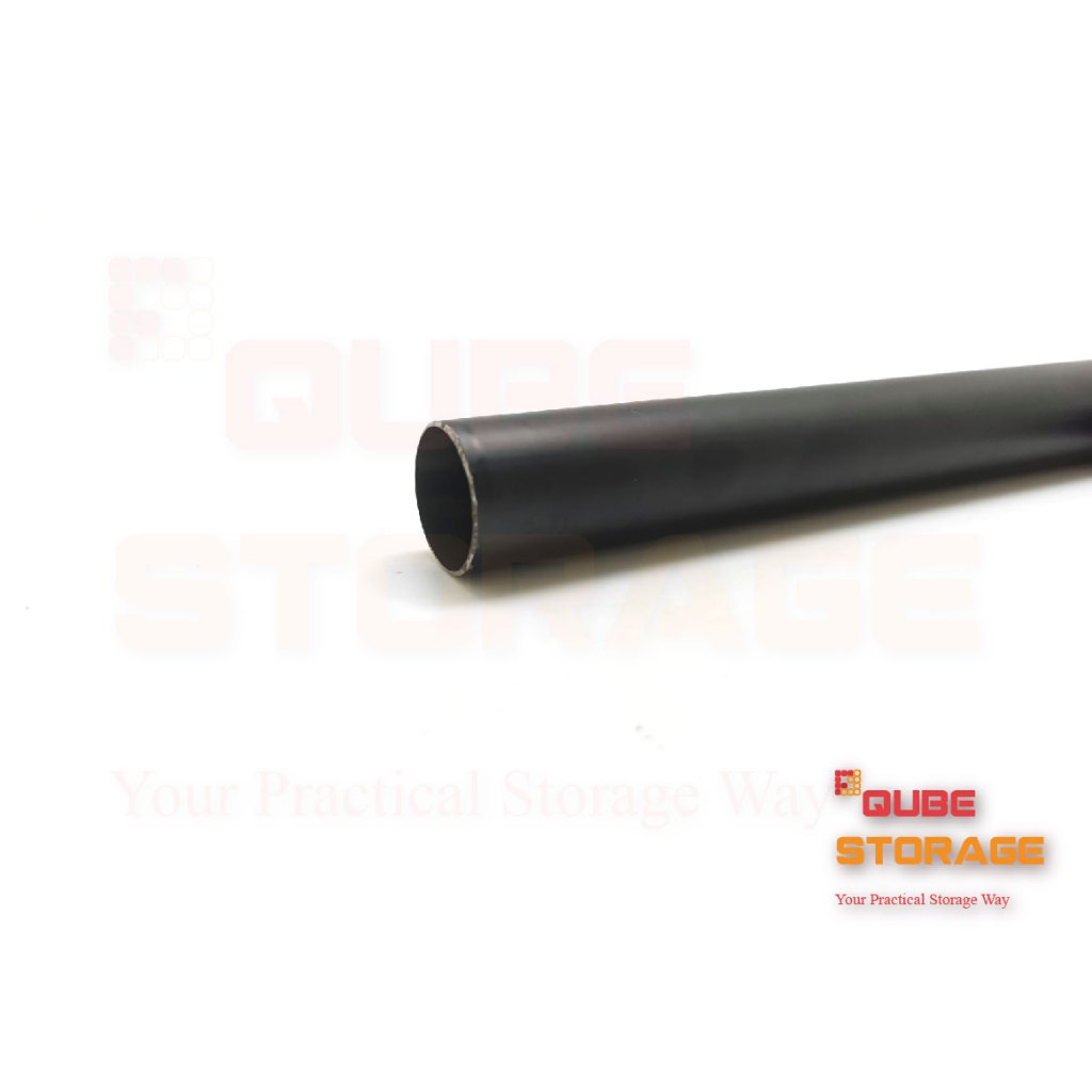 Multi Purpose Metal Black Coated Pipe Rail Round Shape Hanging Tube ...