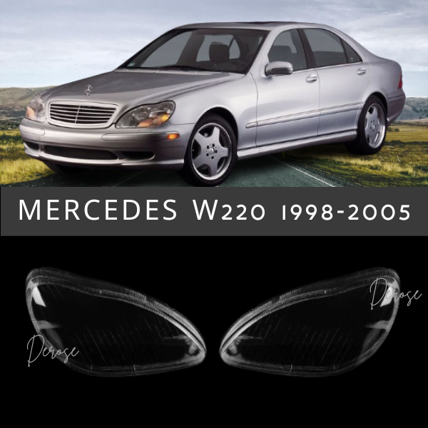 Mercedes W220 1998-2005 HEADLAMP COVER / HEADLIGHT COVER / HEADLAMP ...