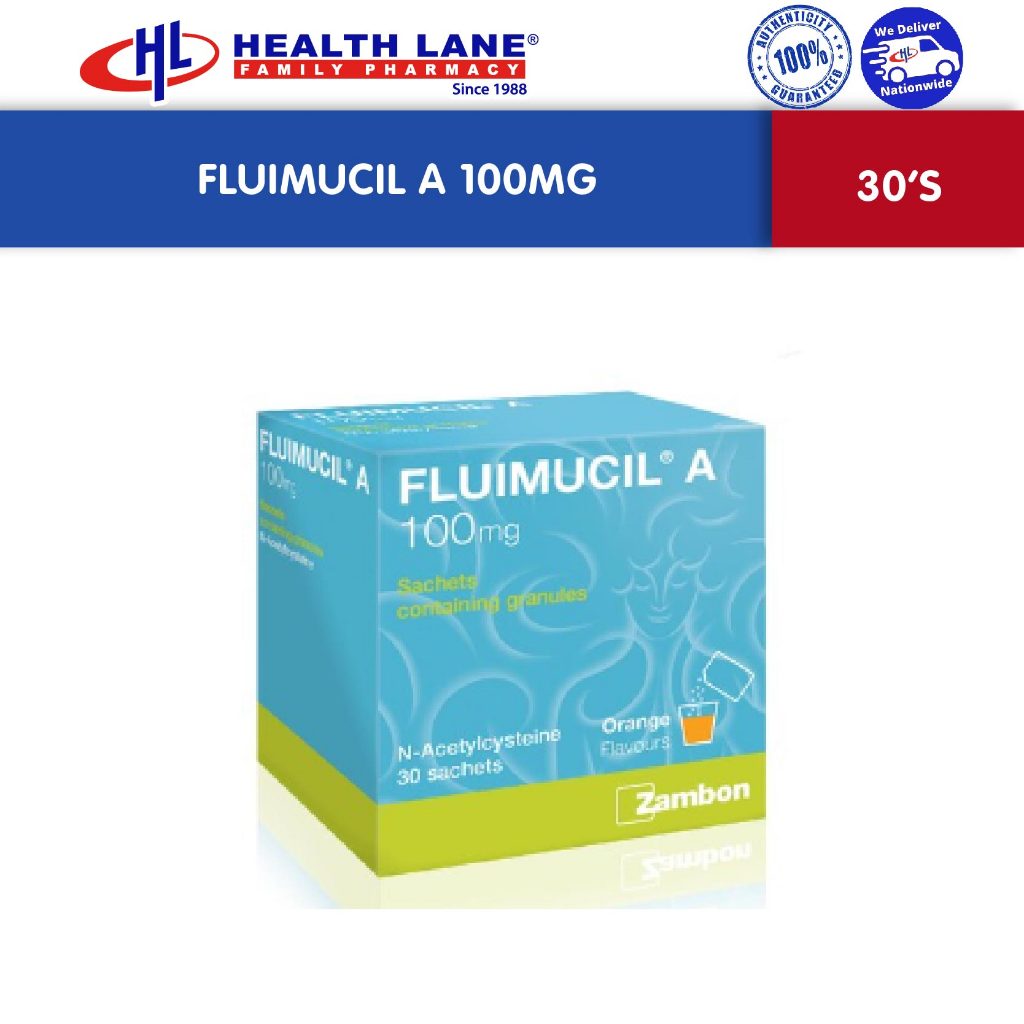 Fluimucil A - Orange Flavour (100mg x 30's) | Shopee Malaysia