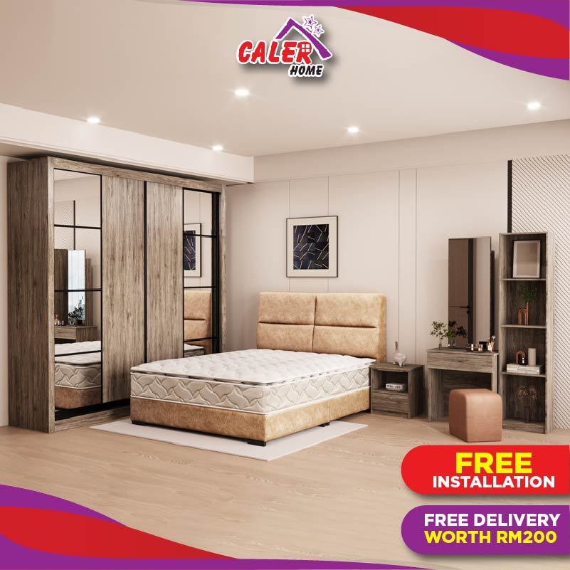 Caler Home Coral Bedroom Set [Free Installation] | Shopee Malaysia
