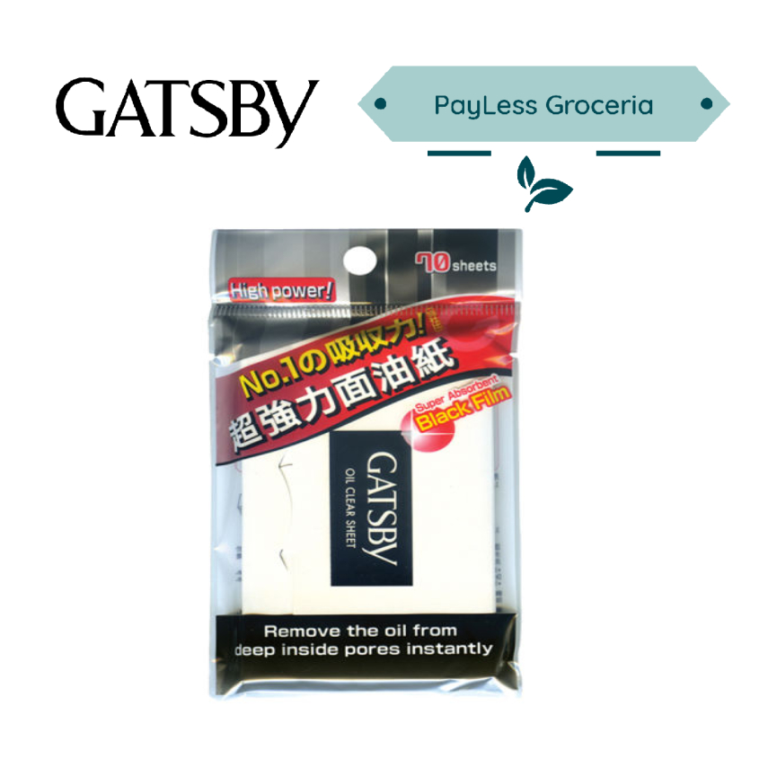 GATSBY Oil Clear Film 70's sheets (face paper, mens face) | Shopee Malaysia