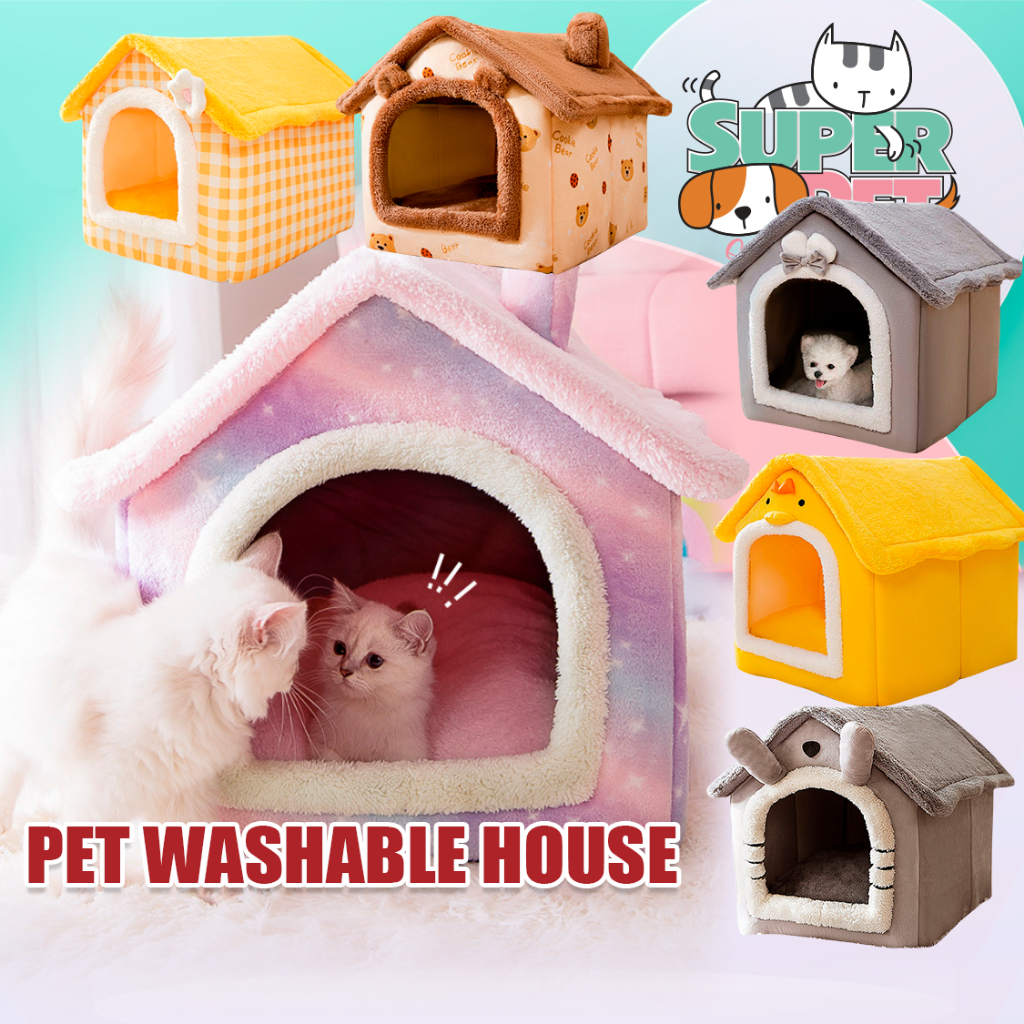 (Clearance) Pet Washable House Cat House Removable and Washable house ...