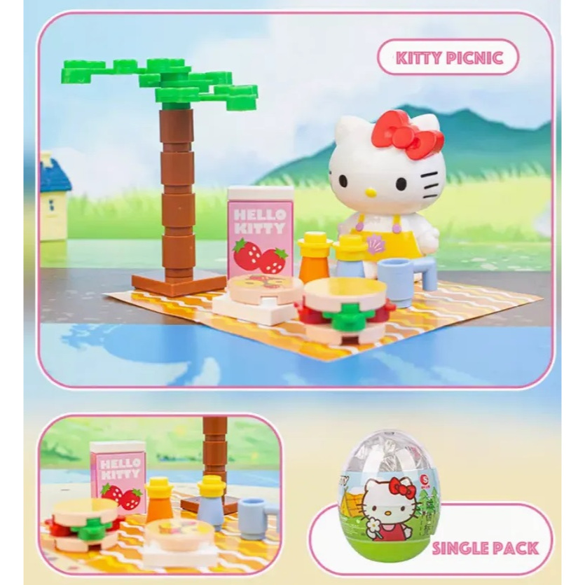 Sanrio Surprise Egg Kuromi My Melody Cinnamoroll Hello Kitty Block ...