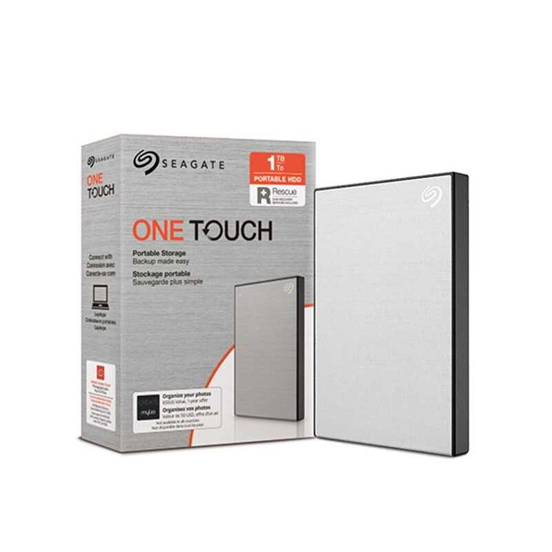 Seagate External Hard Disk One Touch/Backup Plus Slim Aluminium ...