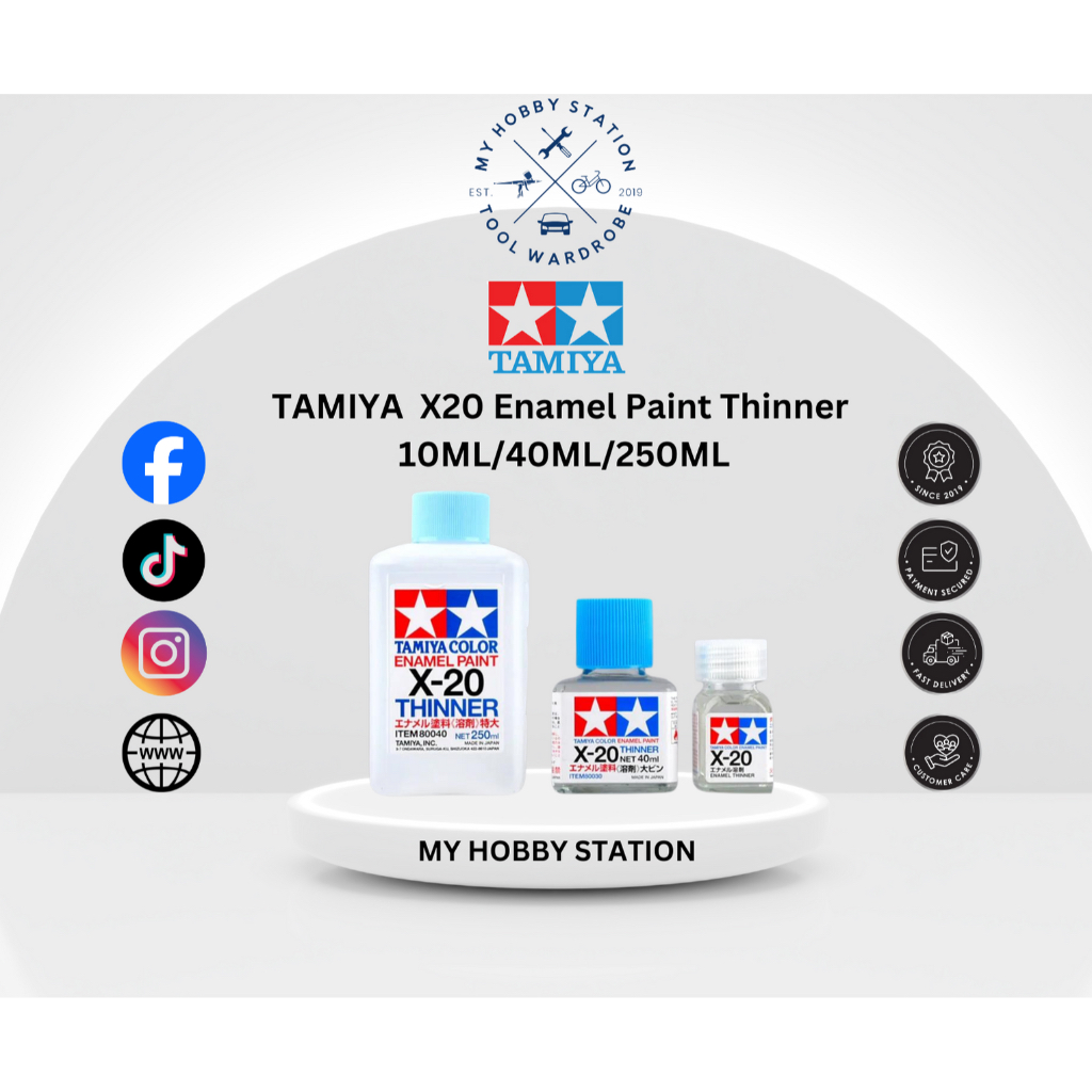 Tamiya X20 Enamel Paint Thinner 80030 40ML/250ML | Shopee Malaysia