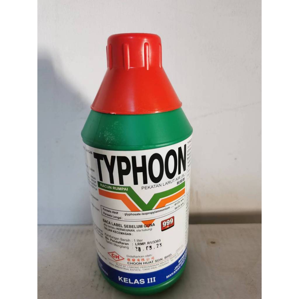 Racun Rumput / TYPHOON / 1 Liter/ Glyphosate 41% | Shopee Malaysia
