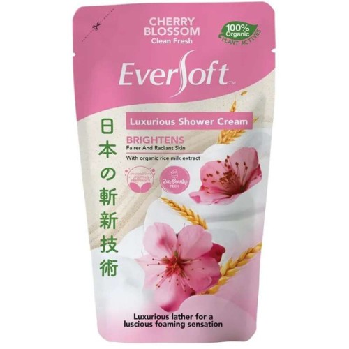 EVERSOFT SHOWER CREAM REFILL CHERRY BLOSSOM 550G | Shopee Malaysia