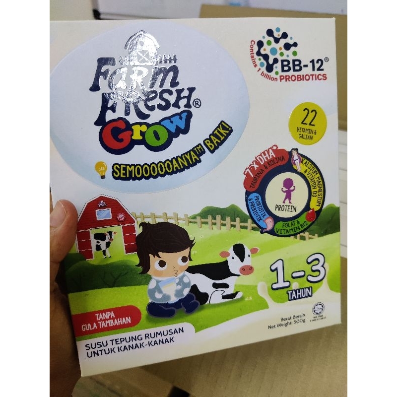 (500g) Susu Tepung Farm Fresh Grow 1-3 tahun | Shopee Malaysia