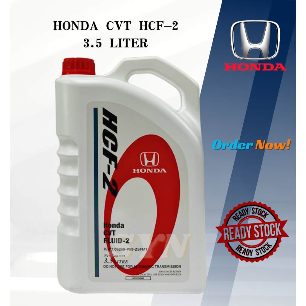 ORIGINAL HONDA HCF-2 (3.5L) AUTO TRANSMISSION CVT FLUID-2 GEAR OIL HCF2 08269-P99-Z8FM1 | Shopee ...