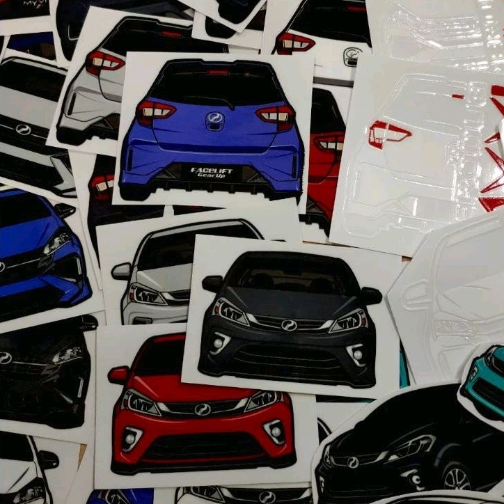 PERODUA MYVI GEN3 UV STICKER | Shopee Malaysia