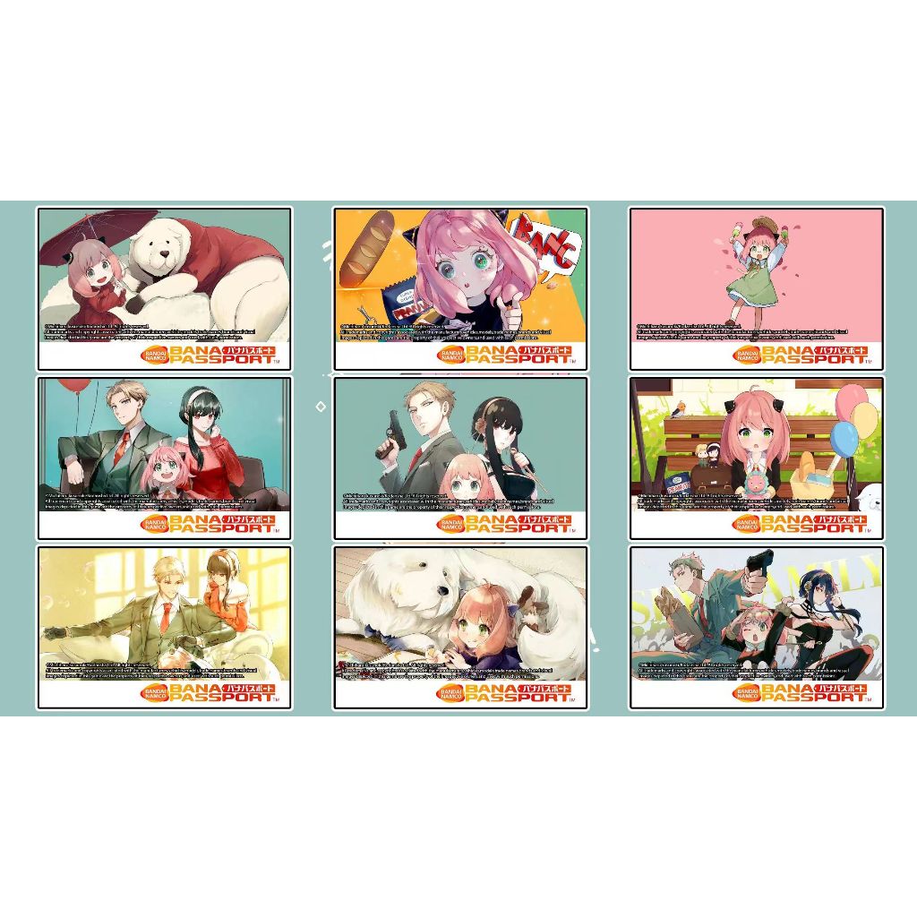 "Card Sticker" Spy x Family Banapassport Design Card Sticker | Shopee ...