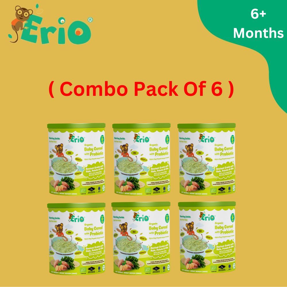 (Combo Pack Of 6) Erio Organic Baby Cereal With Probiotic - Ancient ...