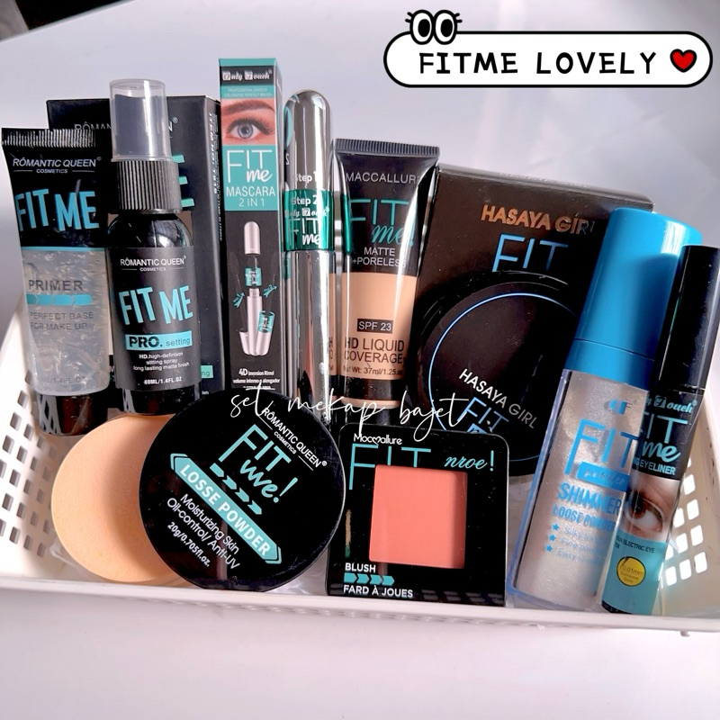 SET MAKEUP FITME LENGKAP 💙💙 SET MAKEUP BERKUALITI | JOM ORDER SEGERA ...
