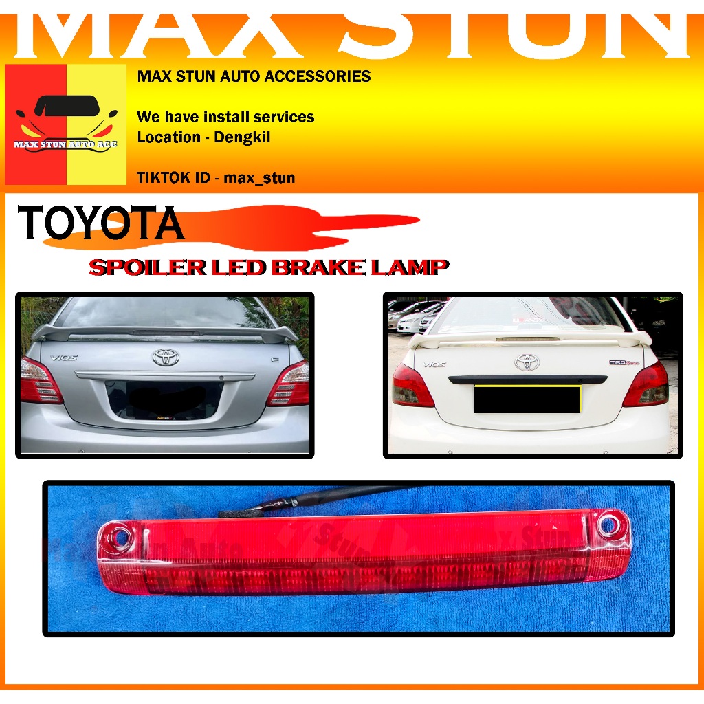 UNIVERSAL TOYOTA/HONDA/PERODUA/PROTON CAR SPOILER LED THIRD BRAKE LAMP ...