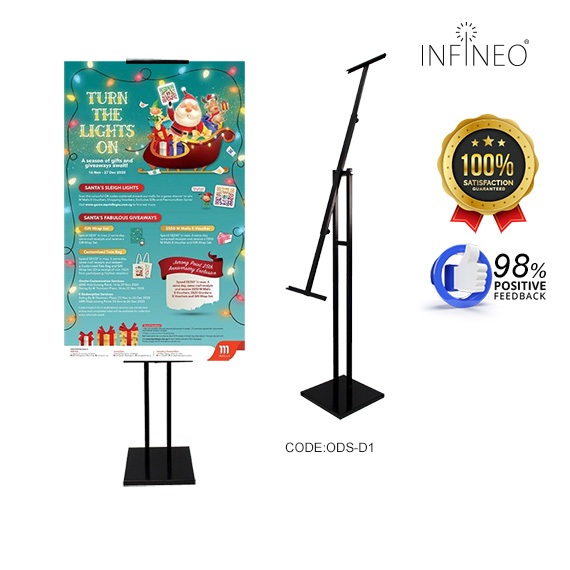 Adjustable 360 Degree Rotating Metal Display Poster Stand Menu Holder ...