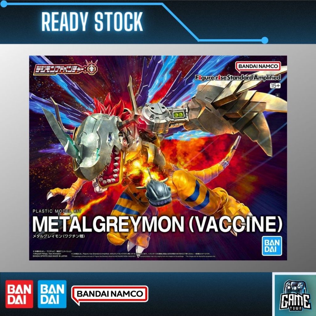 Bandai FRS Figure-rise Standard Amplified MetalGreymon (Vaccine) [Digimon] | Shopee Malaysia
